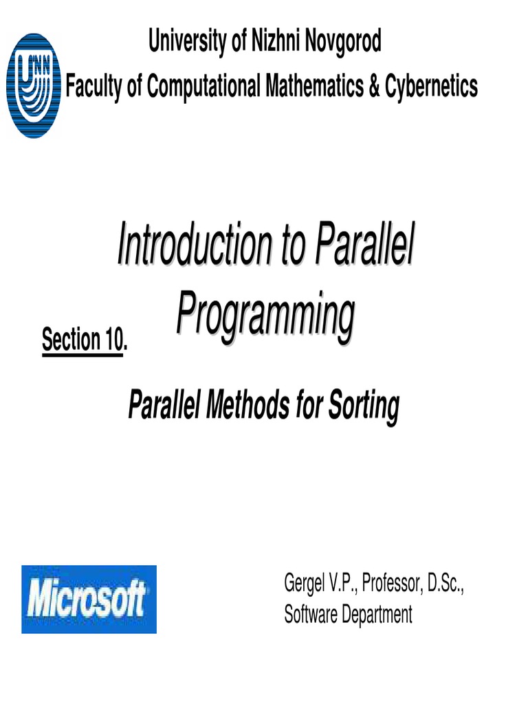 Introduction To Parallel Programming | Download Free PDF | Parallel Computing | Computer Science
