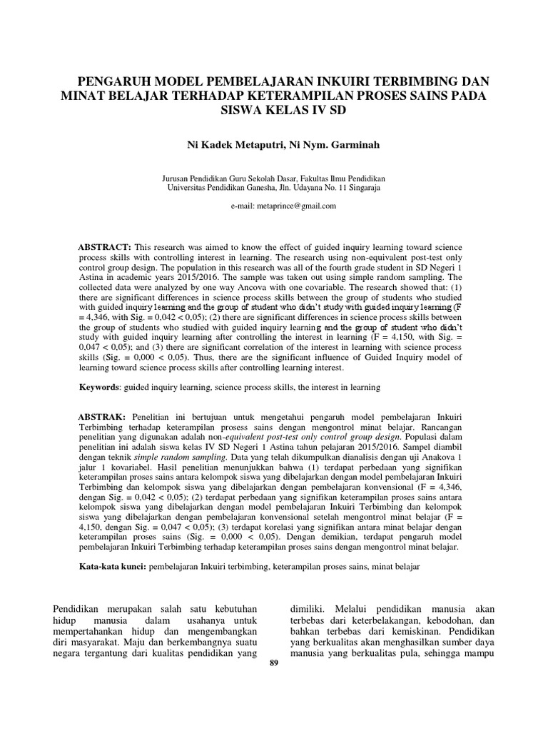 Aditra, Hal 89-97 ARTIKEL META Edited | PDF | Cognitive Science | Science
