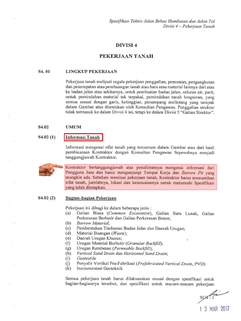 SpesifikasiTeknis JBH & JT DIV.4 (Timb. CBM) | PDF