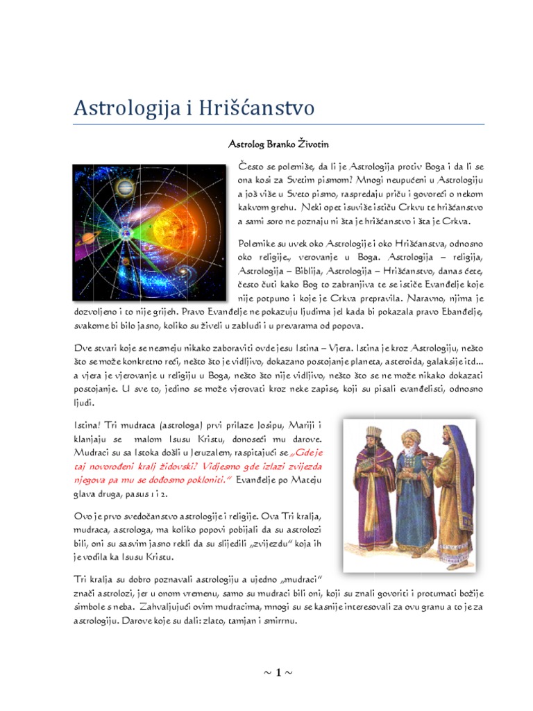 Astrologija Hriscanstvo | PDF