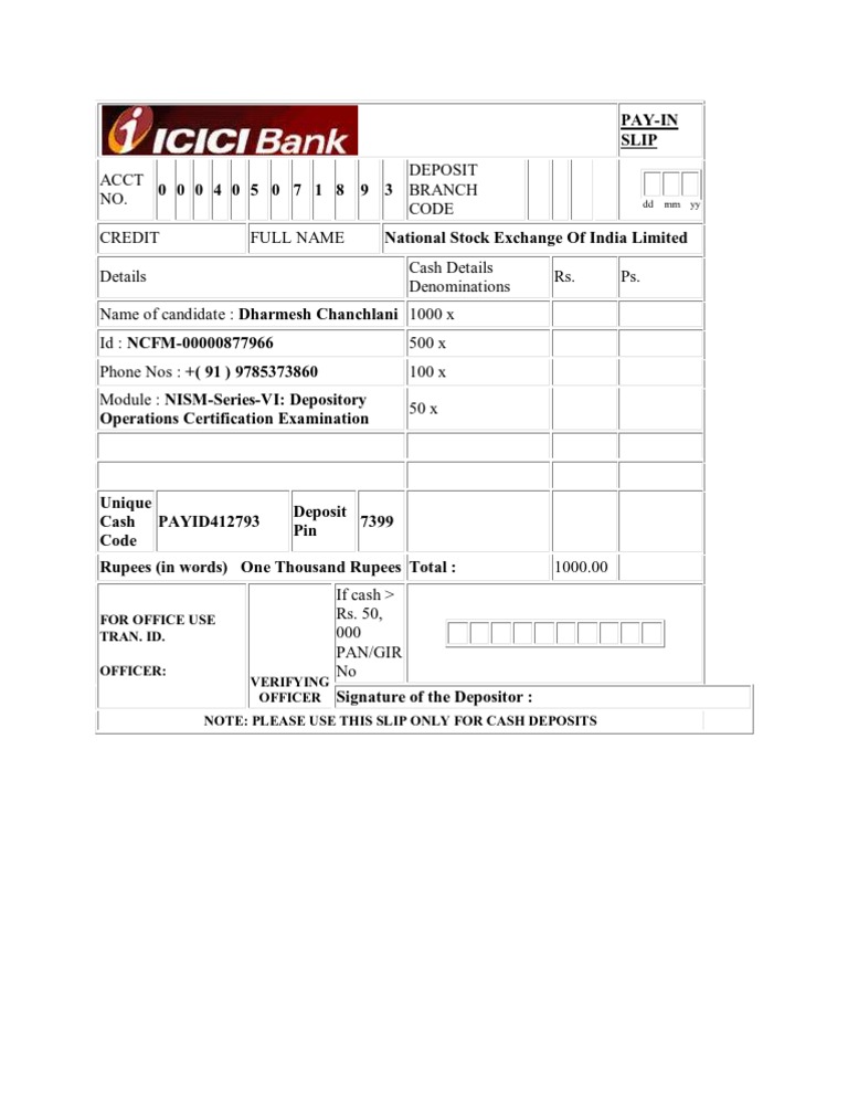 Depository Module | PDF | Finance & Money Management