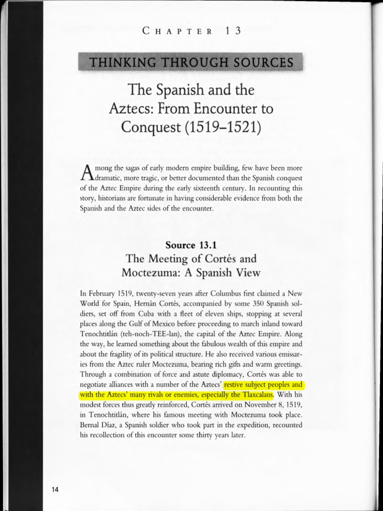 Tenochtitlan Primary Sources | PDF | Hernán Cortés | Aztec