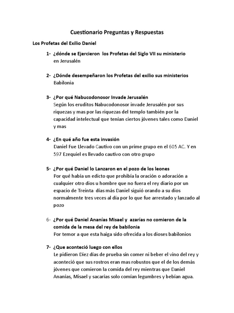 Cuestionario Preguntas y Respuestas - Docx Jesus | Descargar gratis PDF ...