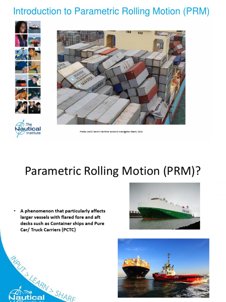 Introduction To Parametric Rolling Motion Ver A4 Presentation | PDF