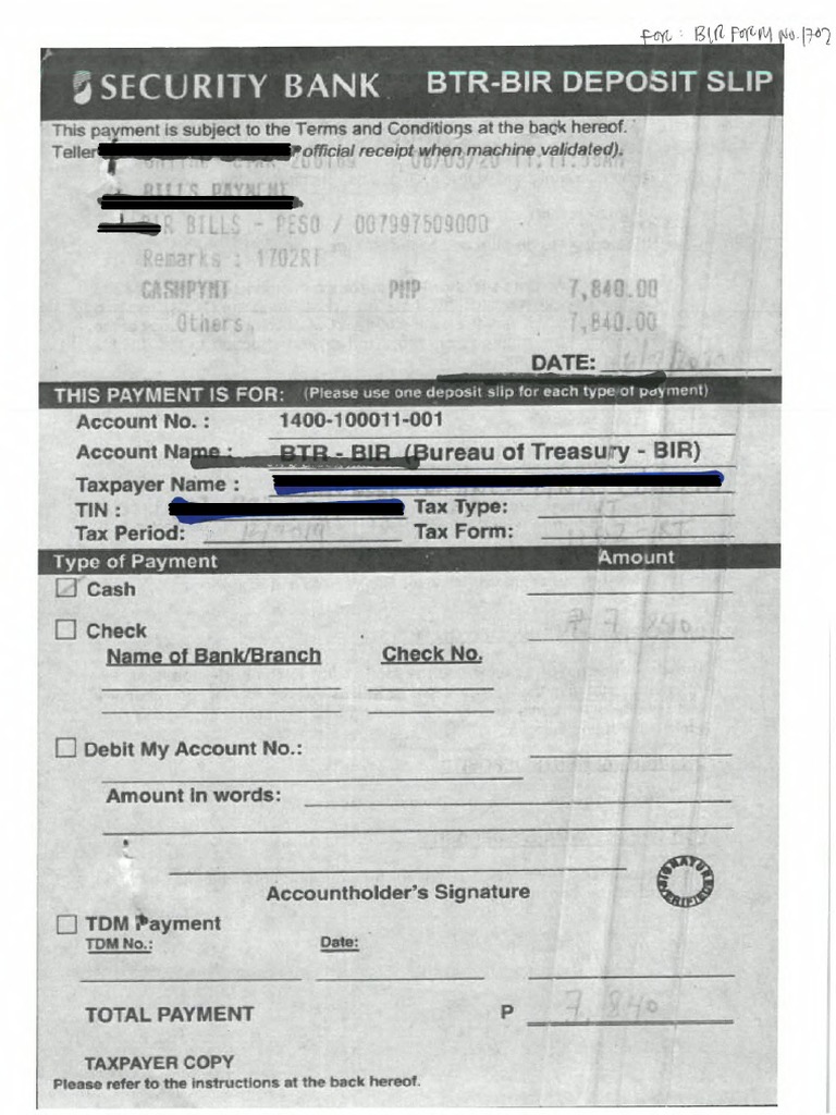 Sample BIR Form 1702 | PDF