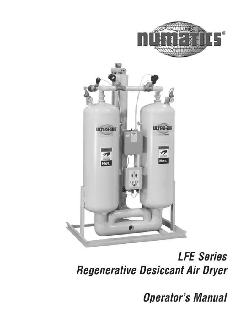 LFE Desicant Dryer Manual | PDF | Valve | Equipment
