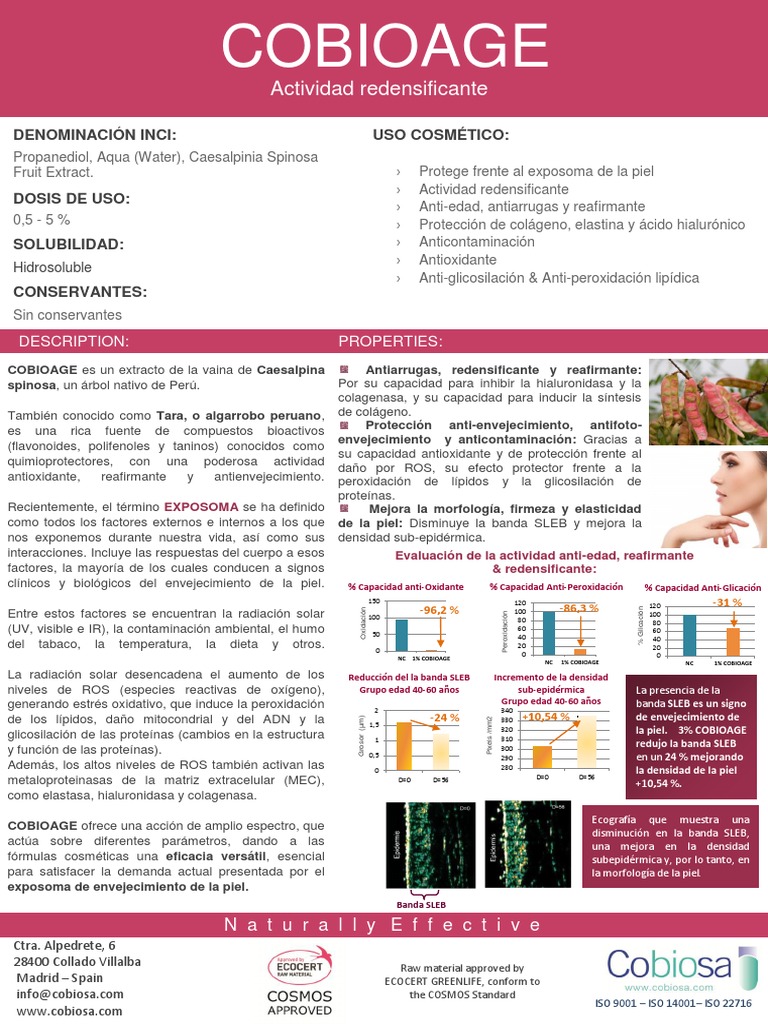 Cobio Age | Descargar gratis PDF | Antioxidante | Bioquímica
