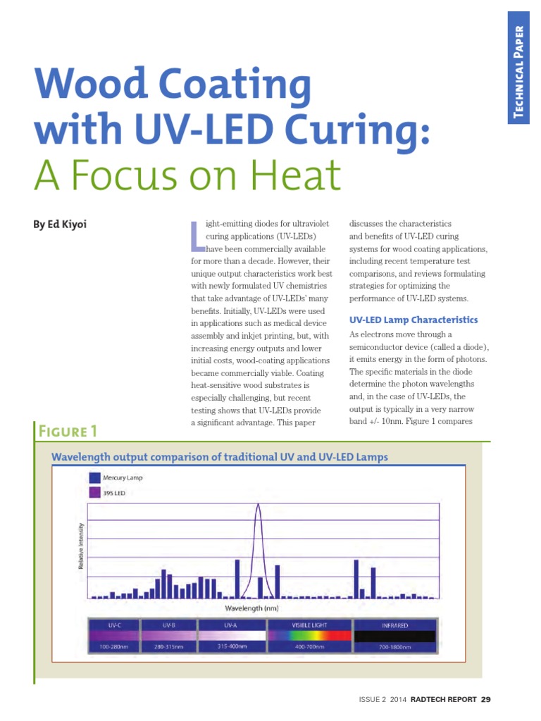 Wood Coating With UV-LED Curing-A Focus On Heat | PDF | Ultraviolet ...