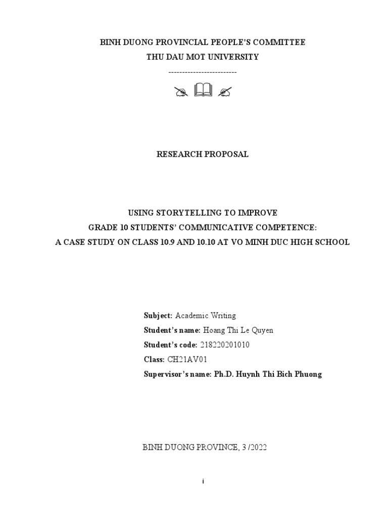 RESEARCH PROPOSAL - Submitted | PDF | Storytelling | English As A ...