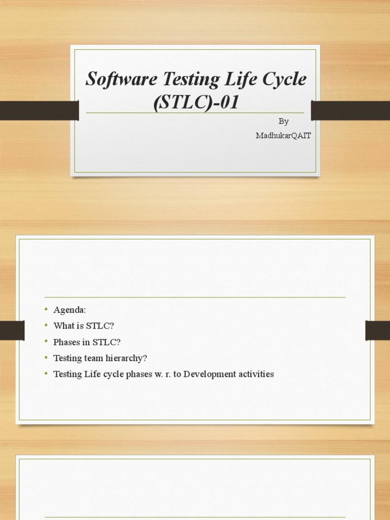 17 Software Testing Life Cycle (STLC) - 01 | PDF | Use Case | Project ...