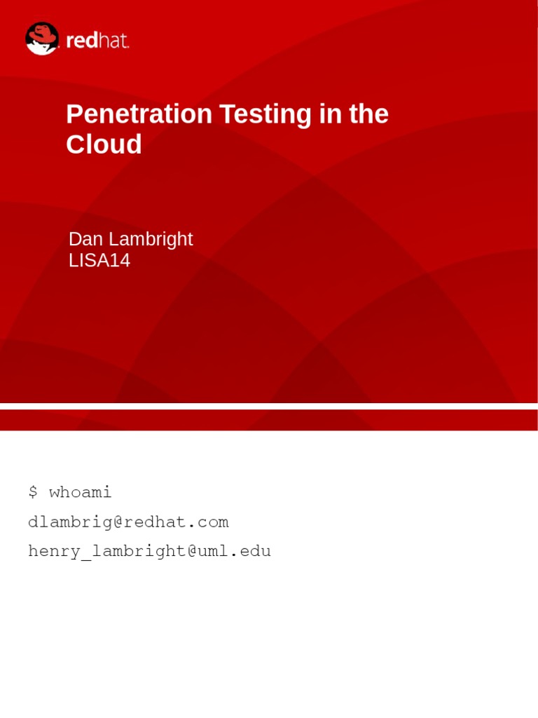 Penetration Testing in The Cloud PDF | Download Free PDF | Denial Of ...