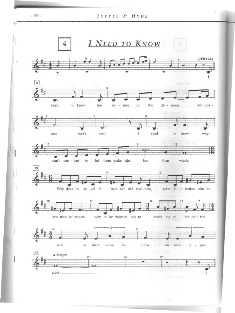 I Need To Know | PDF