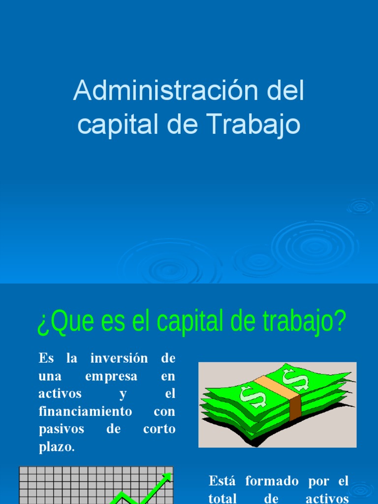 Estructura de Capital de Trabajo | PDF | Capital de trabajo | Deuda