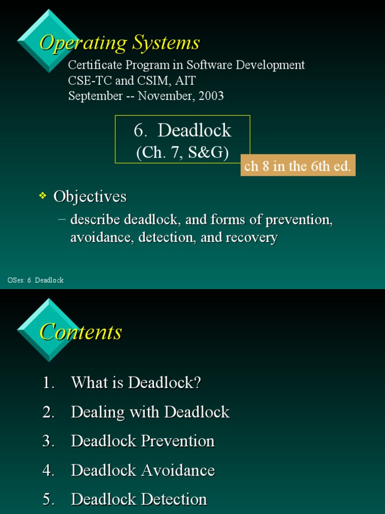 Deadlock Pdf Process Computing Operating System