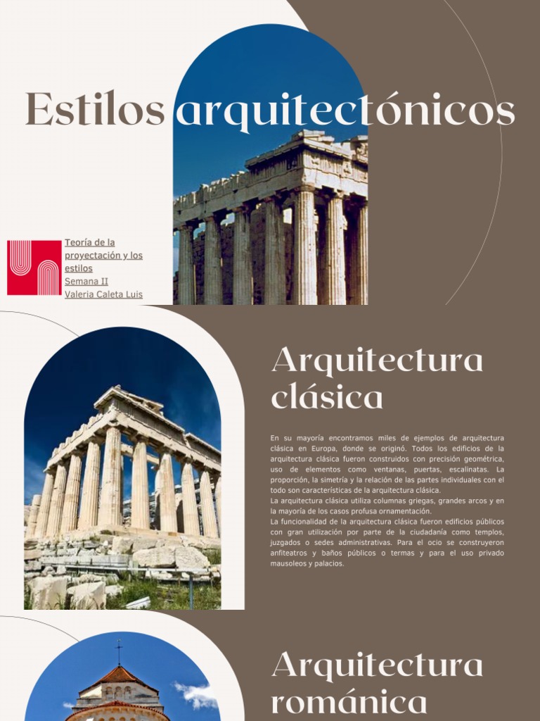 Estilos Arquitectónicos | PDF