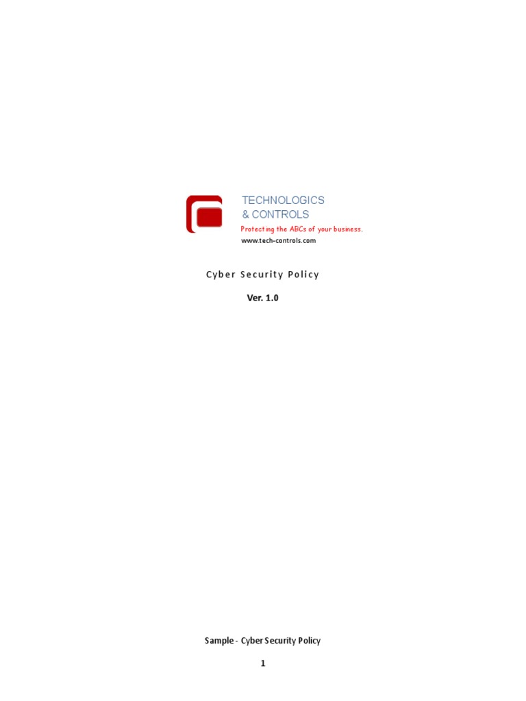 Cyber Security Policy | PDF | Security | Computer Security Cyber Security Policy | PDF | Security | Computer Security