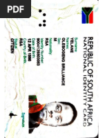 South African ID Card Details | PDF