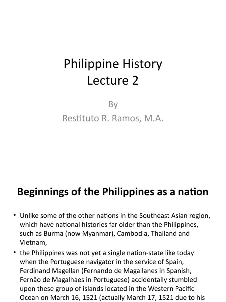 Philippine History: by Restituto R. Ramos, M.A | PDF | Philippines | Luzon