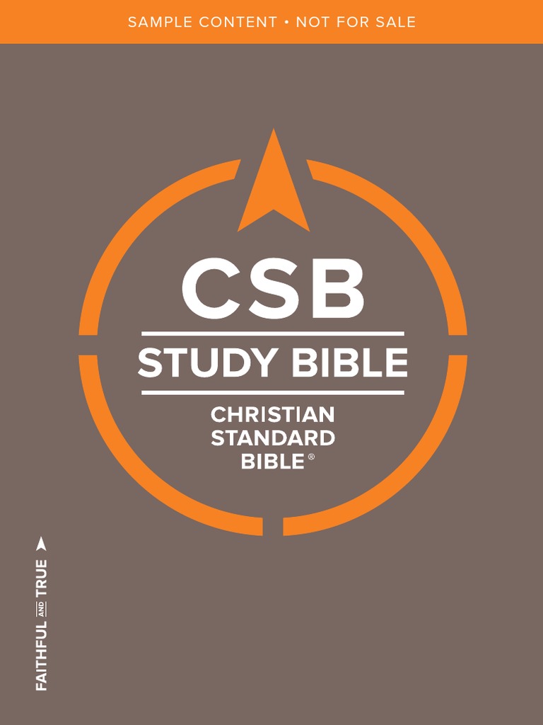 HOLMAN CHRISTIAN STANDART BIBLE, HCSB - Study-Bible-Sampler | PDF ...