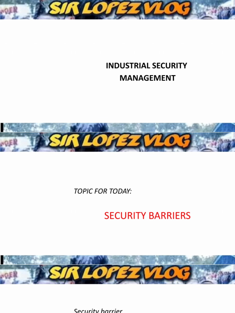 Security Barriers | PDF