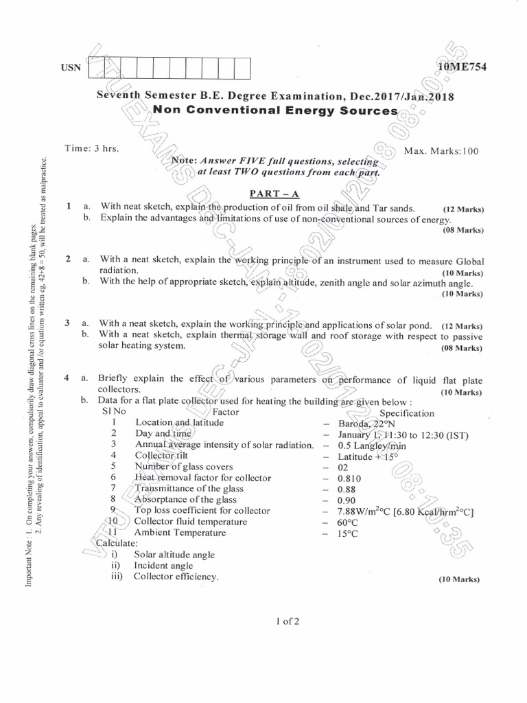 VTU Question Paper of 10ME754 Non Conventional Energy Sources Dec-2017 ...