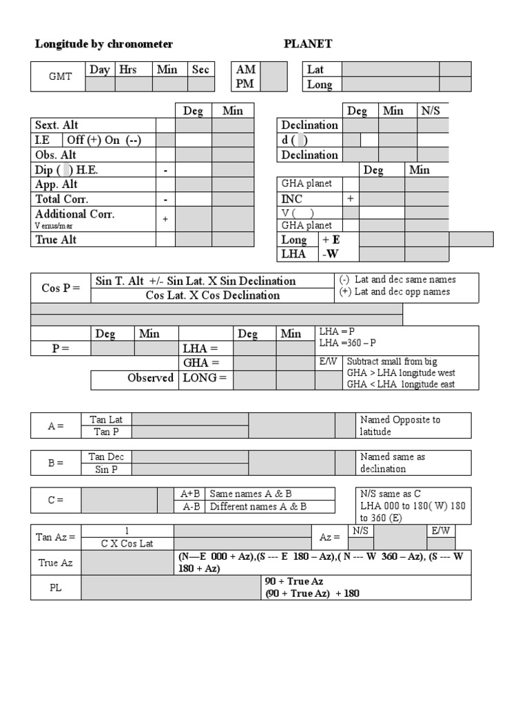Longitude by Chronometer Planet | PDF | Physical Sciences | Analytic ...