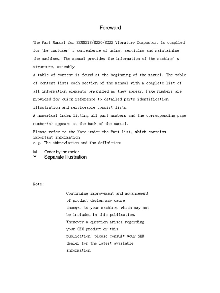 Peças Rolo Compactador SEM 8218 8220 8222 | Download Free PDF | Axle ...