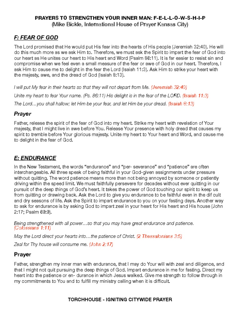 Strengthening Your Inner Man Through Prayer | PDF | Prayer | Jesus