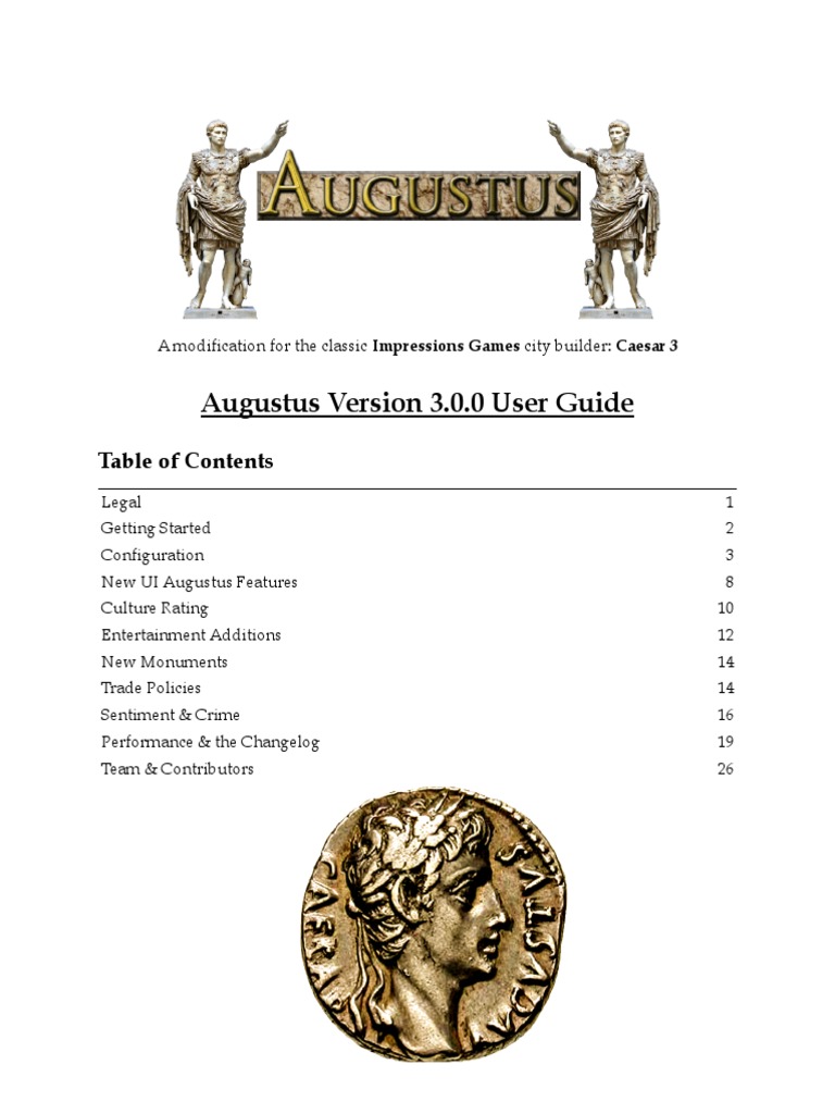 Augustus Manual 3 0 | PDF | Menu (Computing) | Computer File