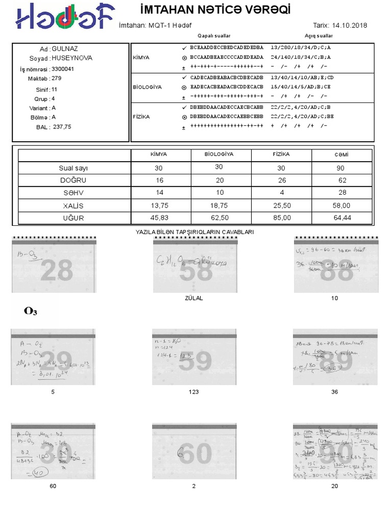 Hedef - Netice | PDF