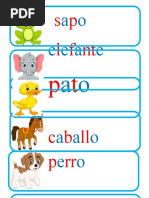 Vocabulario Básico en Español: Familias, Objetos y Acciones | PDF