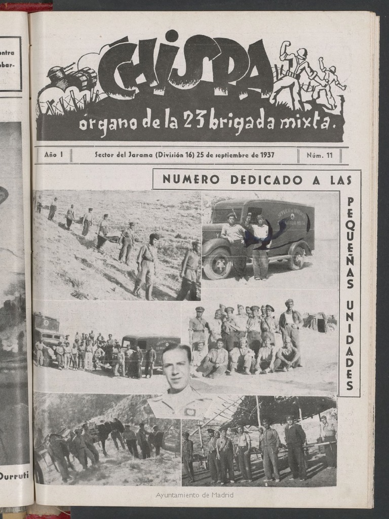 Chispa-Órgano de La 23 Brigada Mixta, Sector Jarama Del 25 de ...