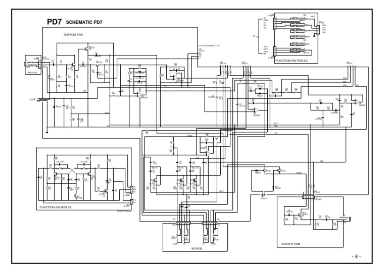 Ibanez PD7 - Phat-Hed Bass Overdrive - Schematic | PDF