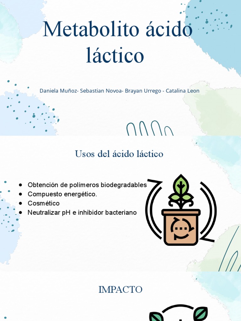 Metabolito Ácido Láctico | PDF