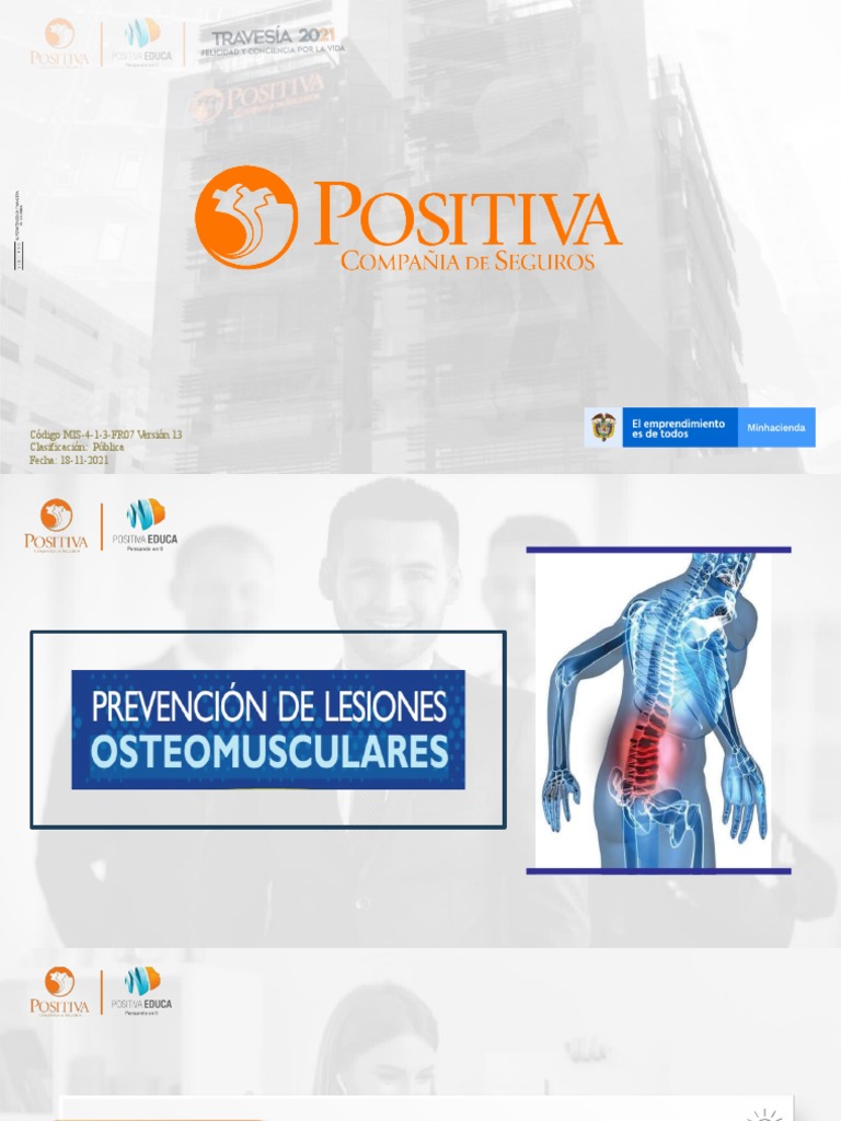 Prevención de Lesiones Osteomusculares | PDF | Músculo esquelético | Enfermedades y trastornos