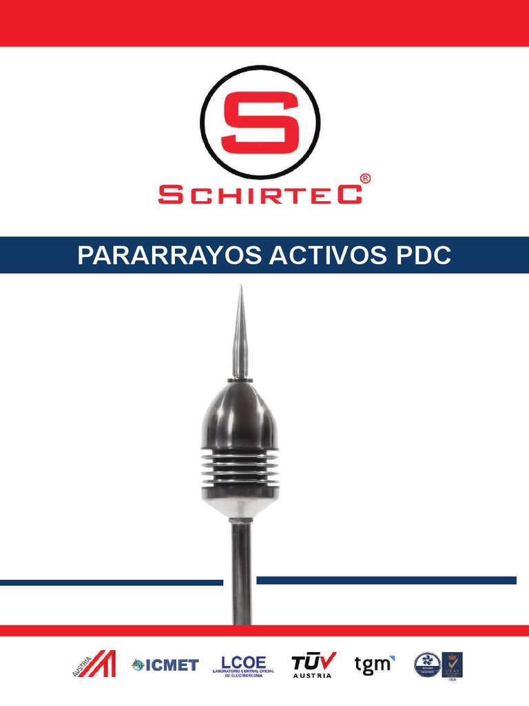Pararrayos Activos SCHIRTEC E.S.E. | PDF | Relámpago | Electricidad