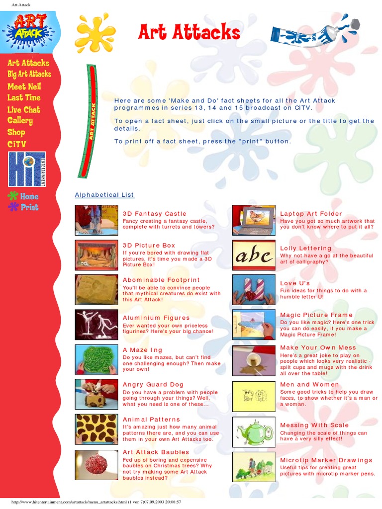 Art Attack | PDF | Drawing