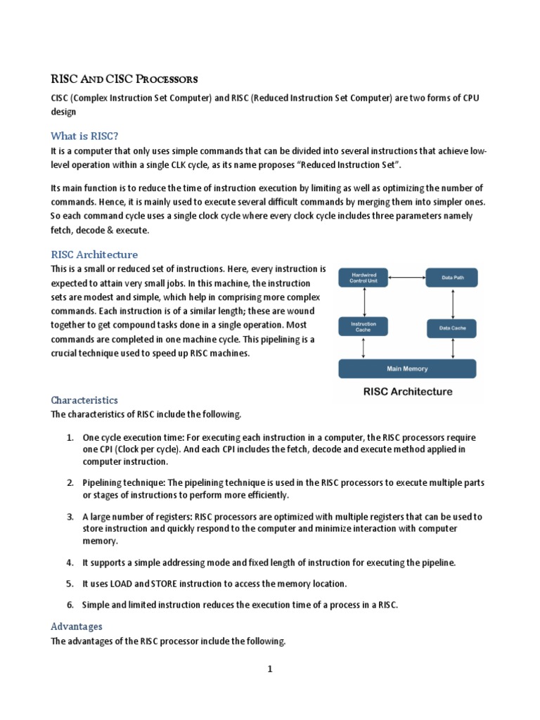 Risc A Cisc P | PDF | Central Processing Unit | Digital Electronics
