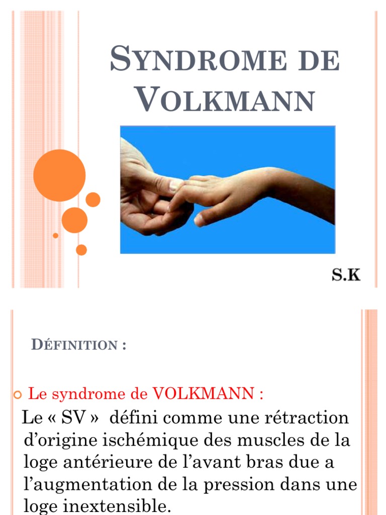 Comprendre le syndrome de Volkmann | PDF | Main | Muscle