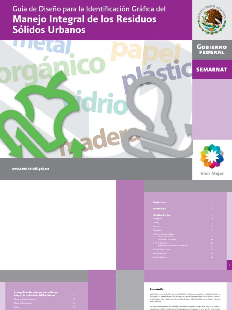 Codigo de Colores Semarnat | PDF | Residuos | Diseño