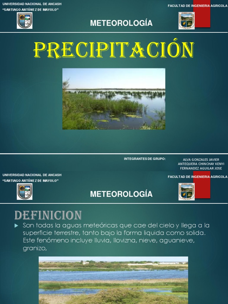 Tipos y Formación de Precipitación | PDF | Precipitación | Lluvia