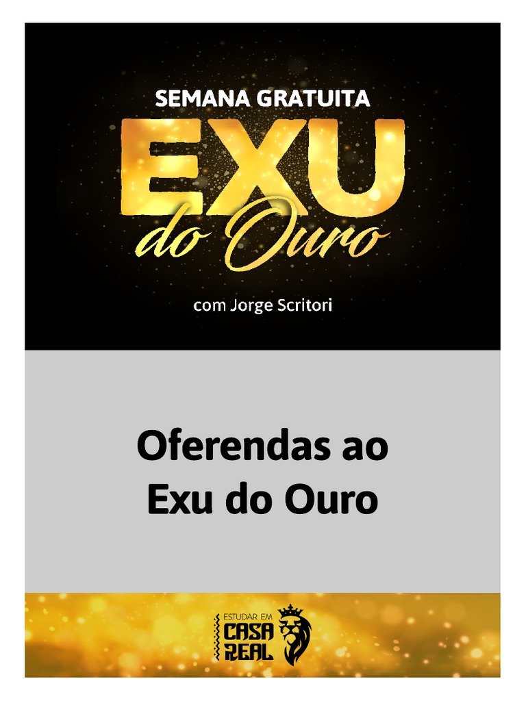 Oferendas Exu Do Ouro 10 | PDF