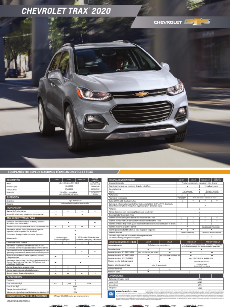 Ficha Trax | PDF | Direccion | Vehículos de ruedas