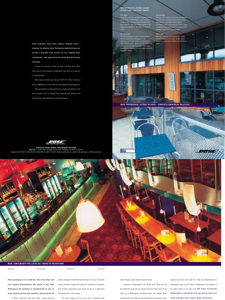 Lloyd´s Bar No. 1 | PDF | Loudspeaker | Audio Engineering