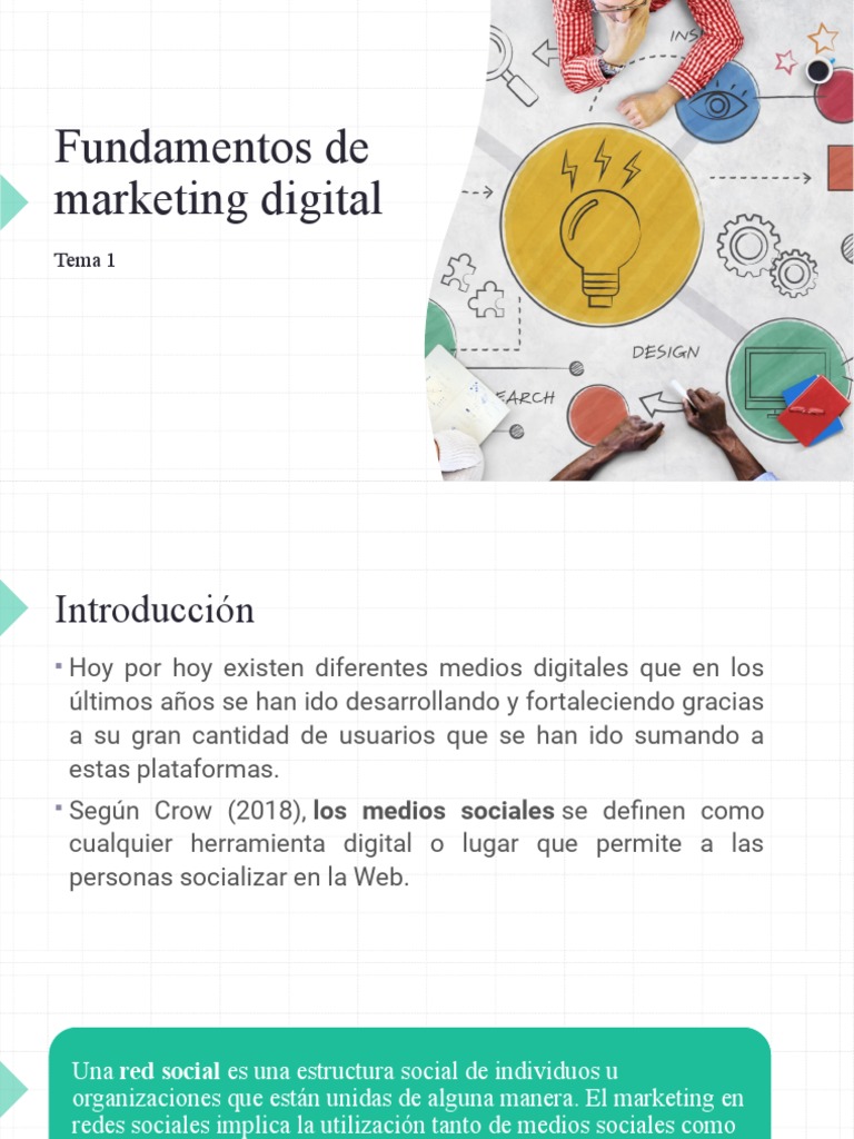 Tema 1 Fundamentos de Marketing Digital | PDF | Comercio electrónico | Blog