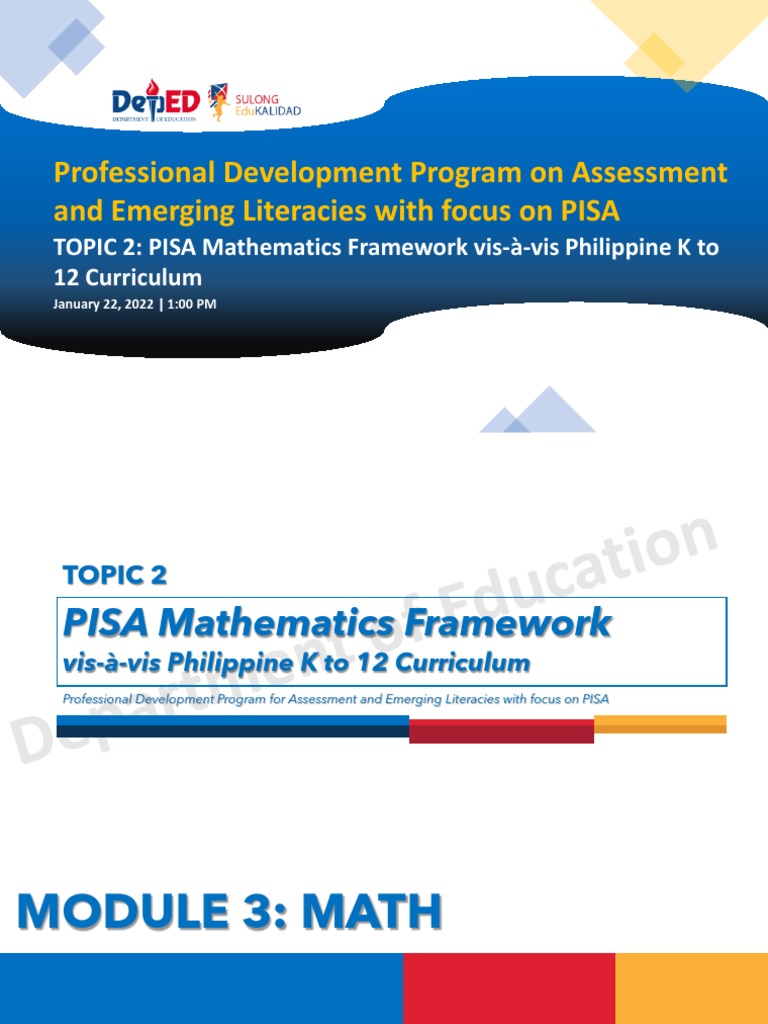 Module 3 Math Topic 2 for Upload | PDF | Programme For International ...