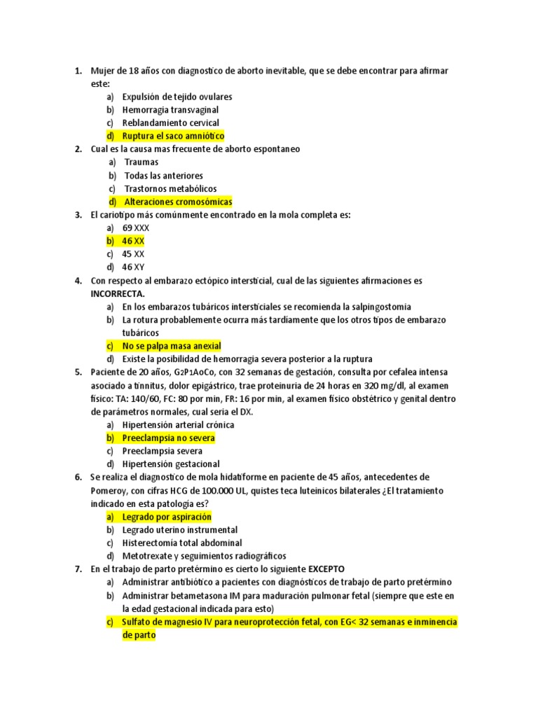 Patron Ginecologia Teorica | PDF | Parto | El embarazo