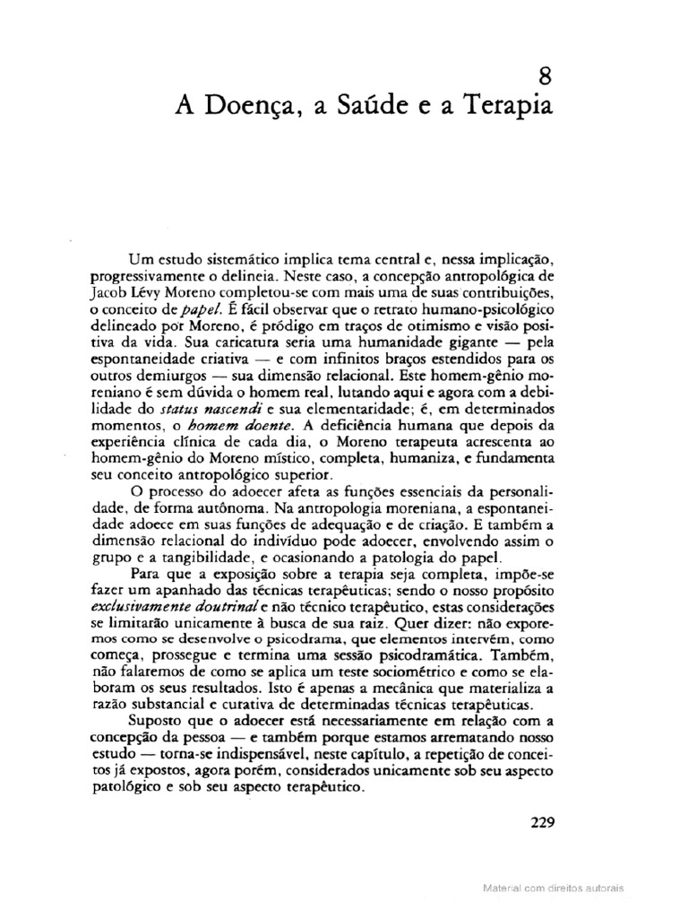 MARTINS, Eugenio Garrido. Psicologia Do Encontro. Cap. A Doença, A ... MARTINS, Eugenio Garrido. Psicologia Do Encontro. Cap. A Doença, A ...
