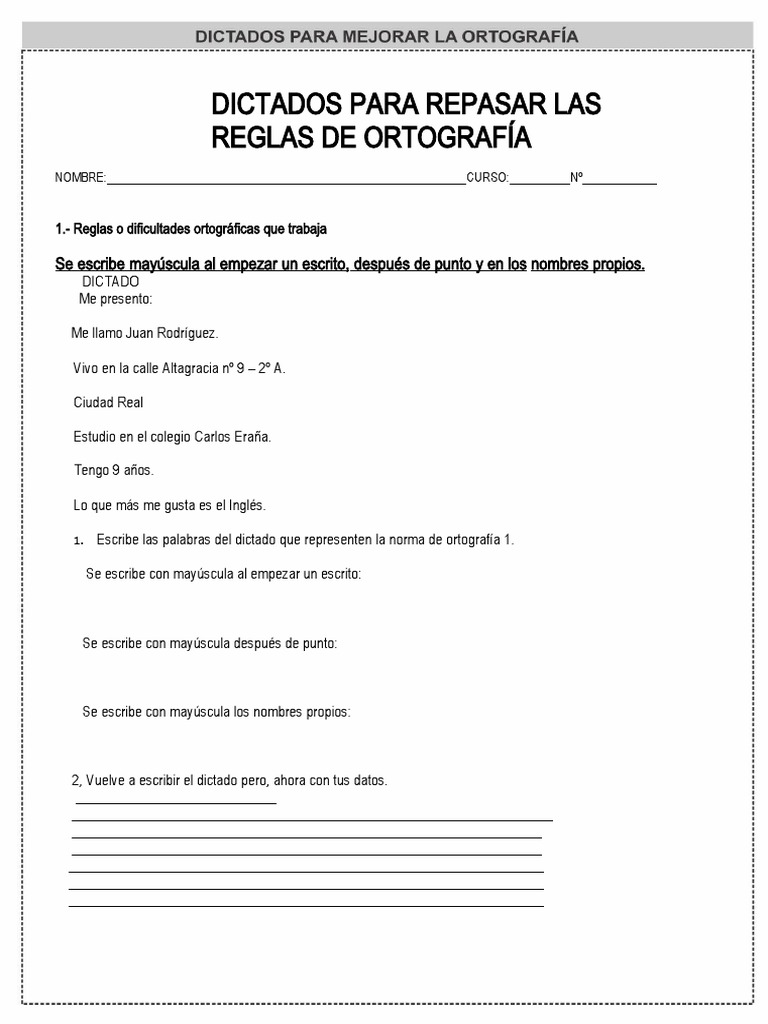 1 Cuaderno de Dictado Parte 2 | PDF | Verbo | Lingüística