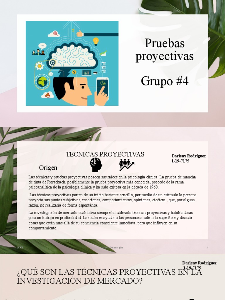 Pruebas Proyectivas | PDF | Investigación de mercado | Sicología Pruebas Proyectivas | PDF | Investigación de mercado | Sicología
